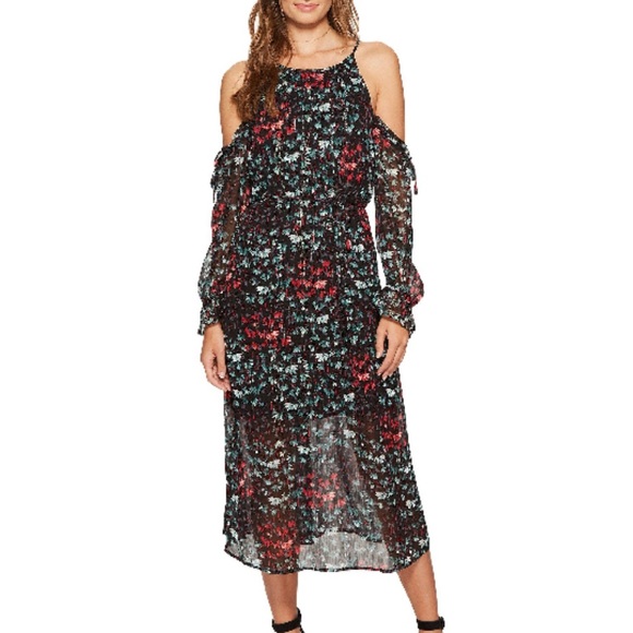 1. State | Dresses | State Cold Shoulder Maxi Dress In Black Nwot ...